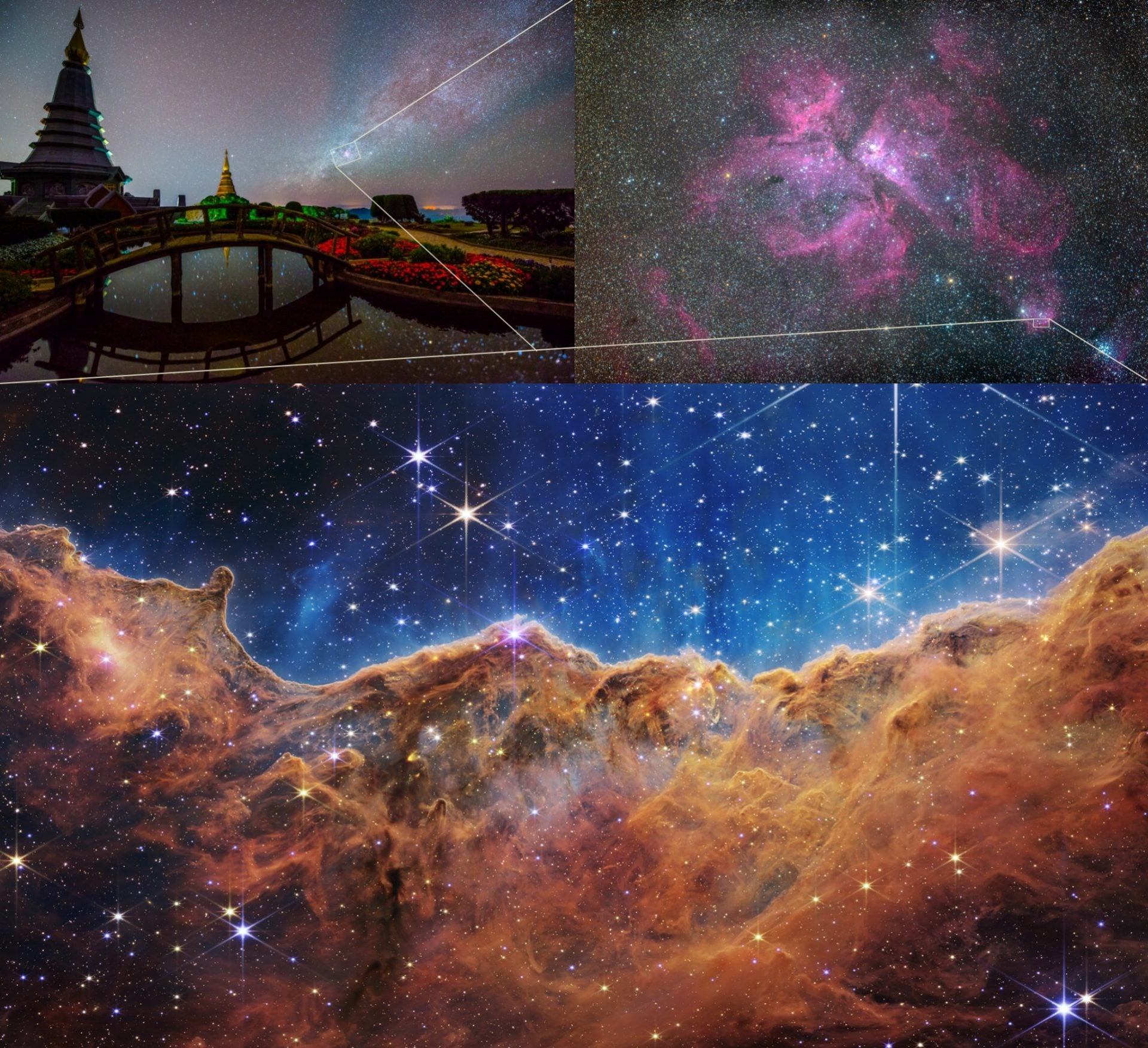 'นักดาราศาสตร์' เผยภาพ 'The Cosmic Cliff' จาก 'JWST' สามารถสังเกตด้วยตา ...